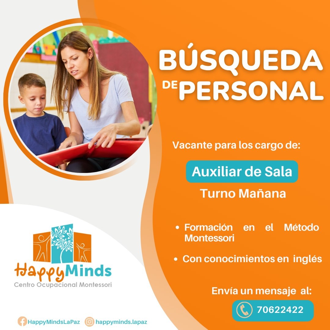 AUXILIAR DE SALA | Trabajando Bolivia